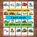 Montessori 3 Part Cards Flashcard Montessori Printable Digital Card ...