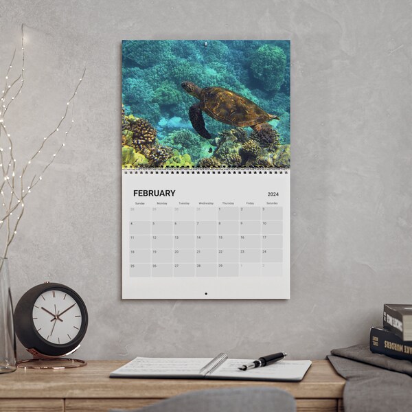 Ocean Wall Calendar - Etsy