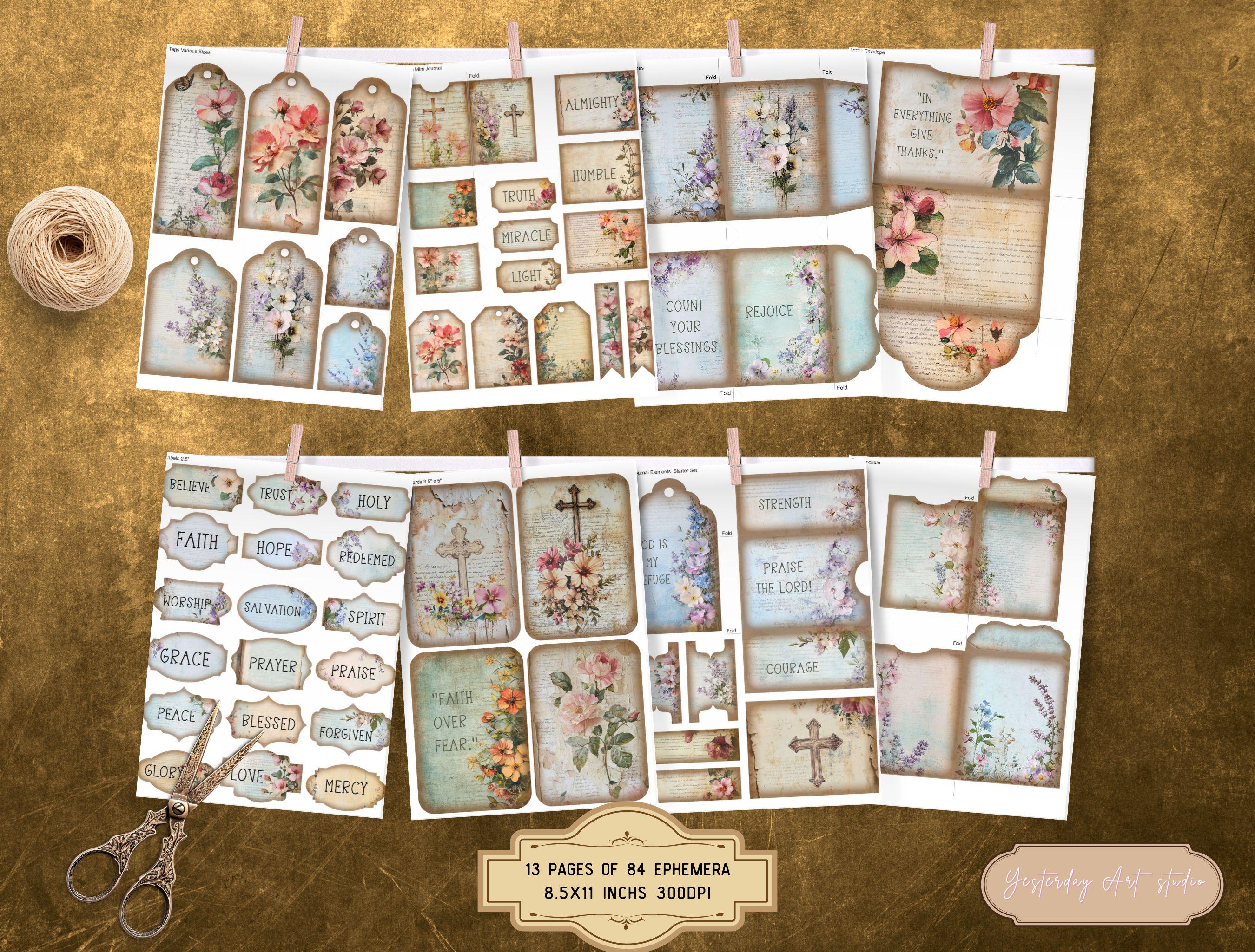 Prayer Journal Kit BUNDLE Devotional Journal Faith Scripture Christian ...