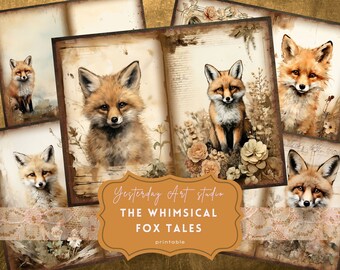 Junk Journal Printable Bears Pages Bear Ephemera Digital Scrapbook ...