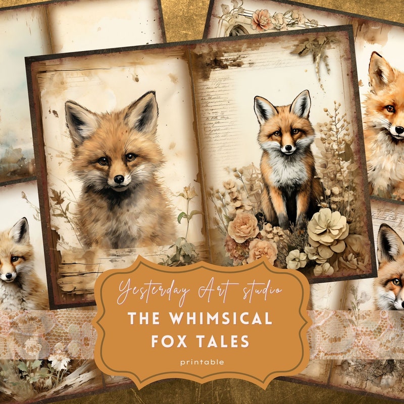 Fox Scrapbook - Etsy