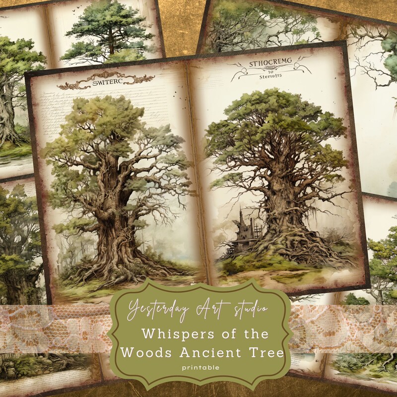 Tree Scrapbook Paper - Etsy