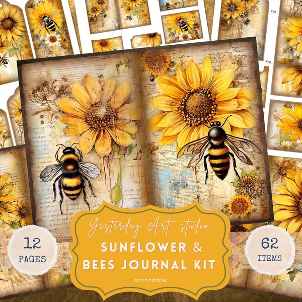 Bee Junk Journal - Etsy