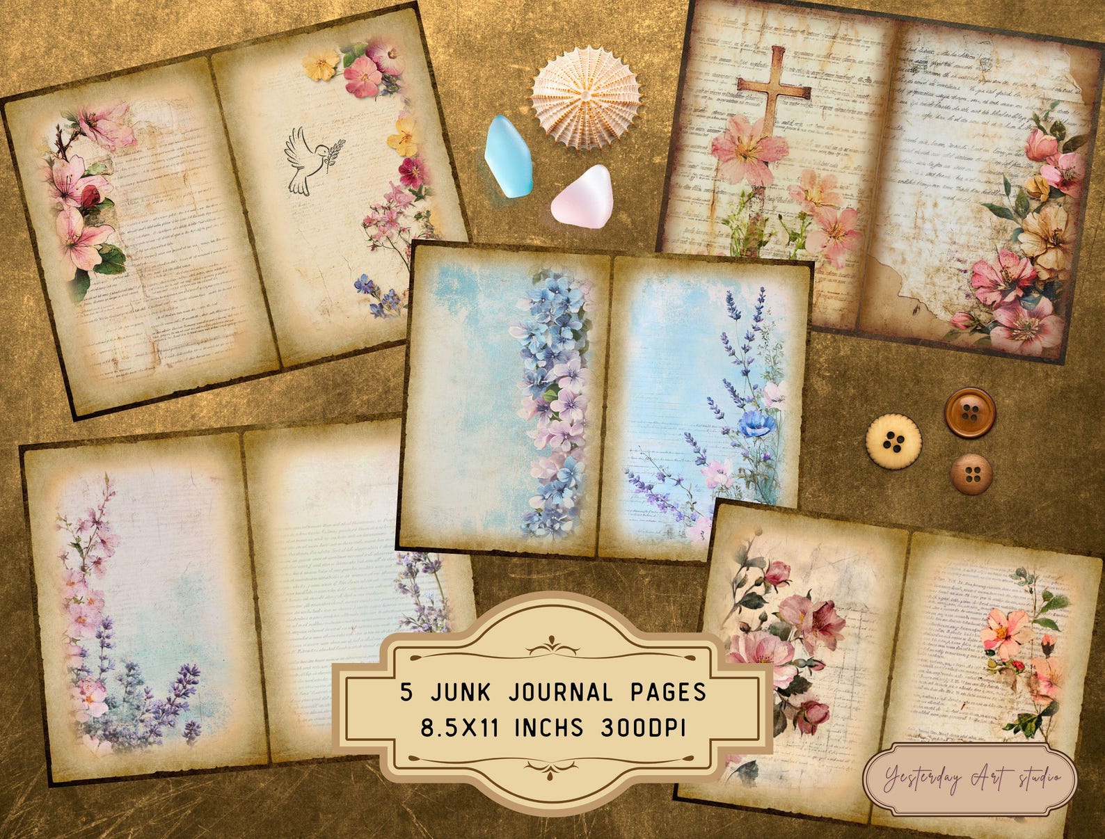 Prayer Journal Kit BUNDLE Devotional Journal Faith Scripture Christian ...