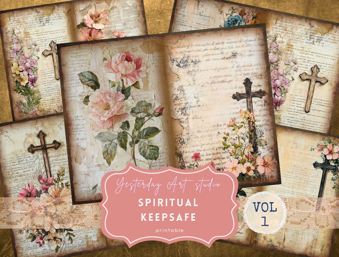 Prayer Journal Kit Devotional Journal Faith Scripture Christian Junk Journal Faith Prayer Folio ...