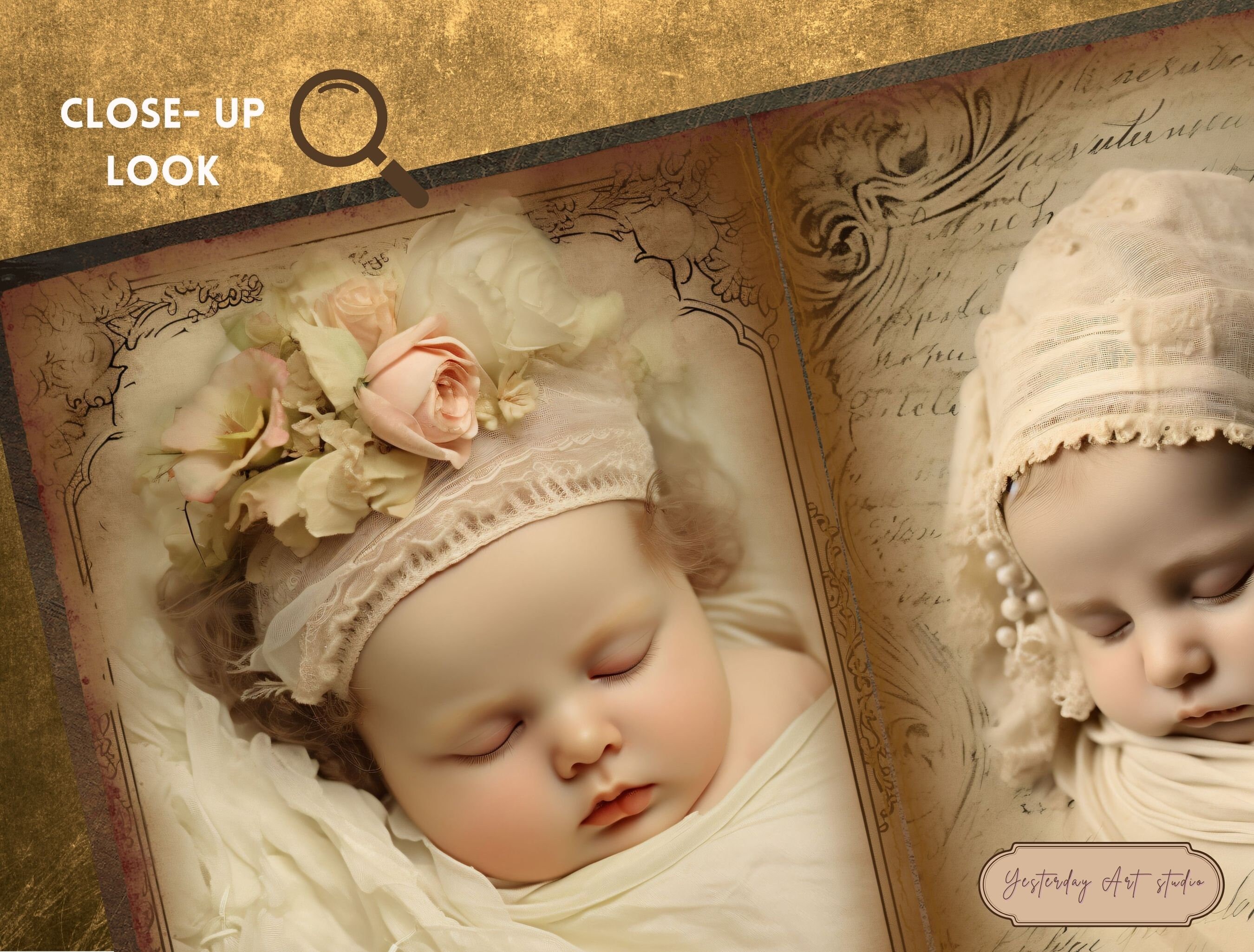 Baby Themed Junk Journal Printable Papers Digital Scrapbook Paper Kit ...