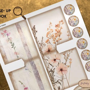 Library Garden Junk Journal Kit, Books Junk Journal Kit, Garden and ...