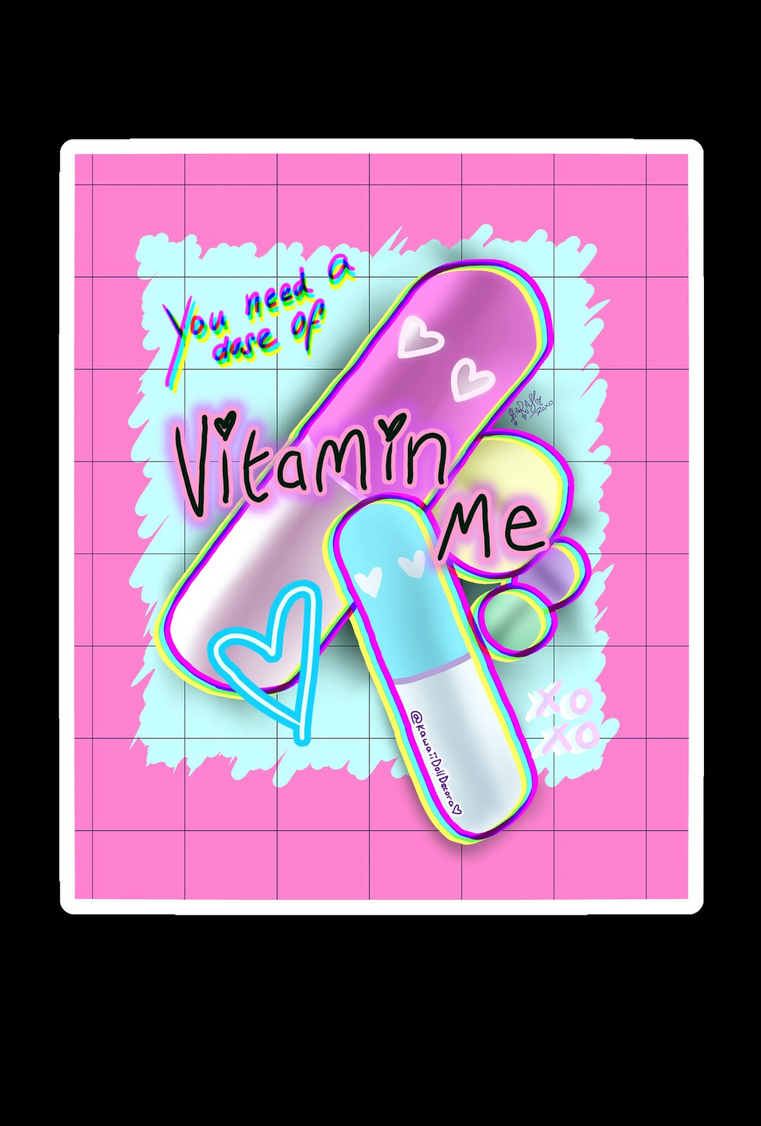 Digital Sticker: Dosage Vitamin Me - Etsy