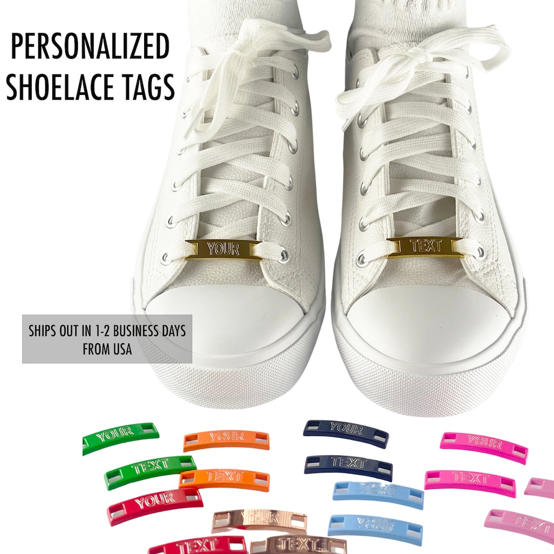 Personalized Metal Shoelace Tags Metal Premium Dubraes Shoe Charms ...