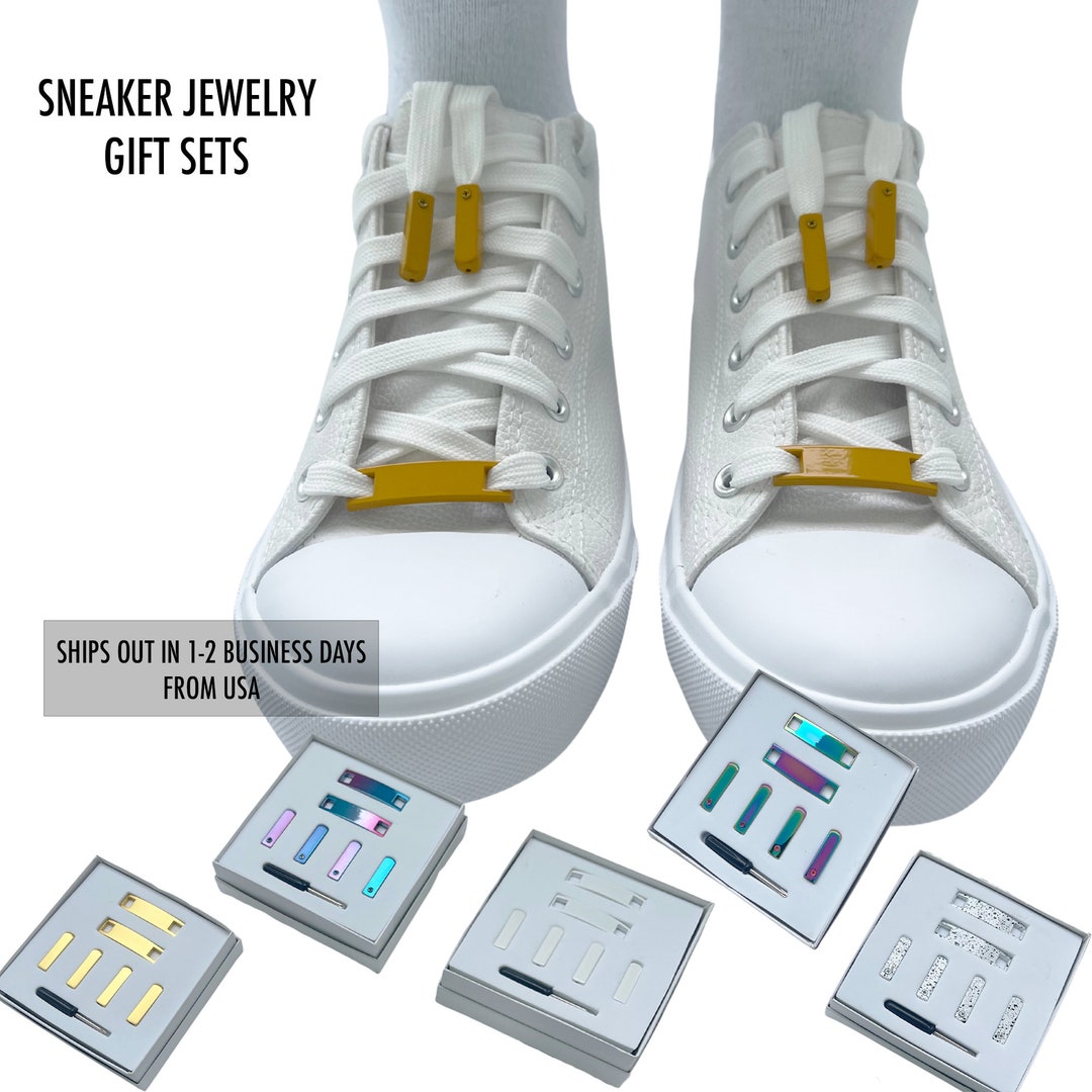 Sneaker Jewelry Gift Sets Metal Shoelace Tags Metal Premium Dubraes ...