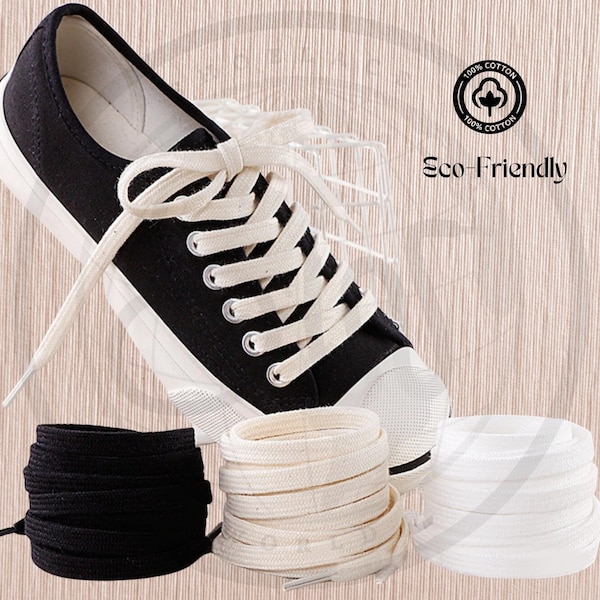 Cotton Shoelaces - Etsy