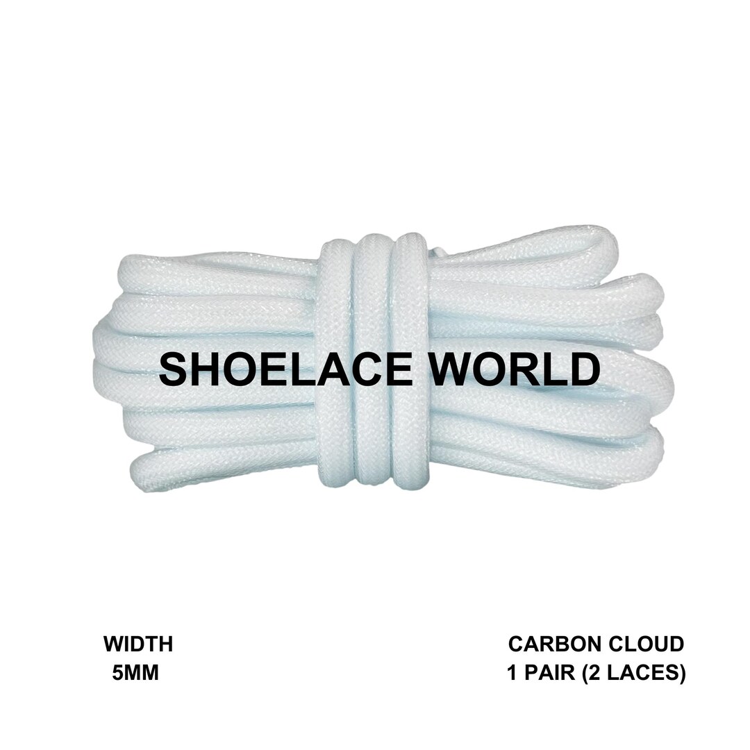 Carbon Cloud Premium Rope 47 Inch Shoelaces 5mm Compatible 350 ...