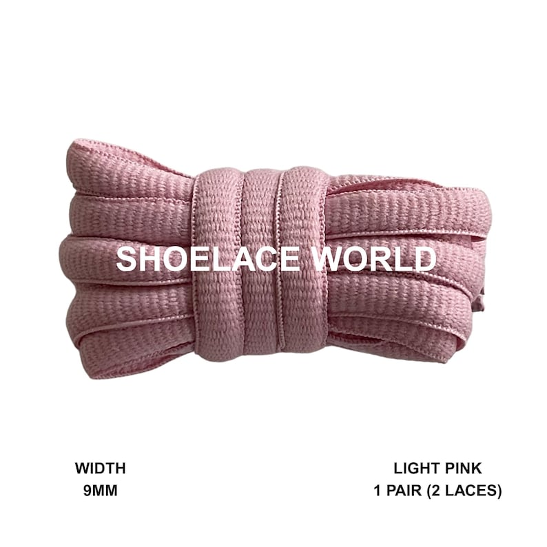Light Pink Wide V2 Shoelaces 9mm Compatible SB Replacement Dunk Laces ...