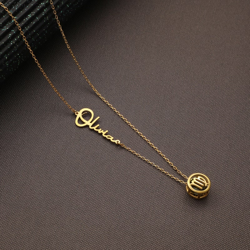 Zodiac Sign Necklace - Etsy