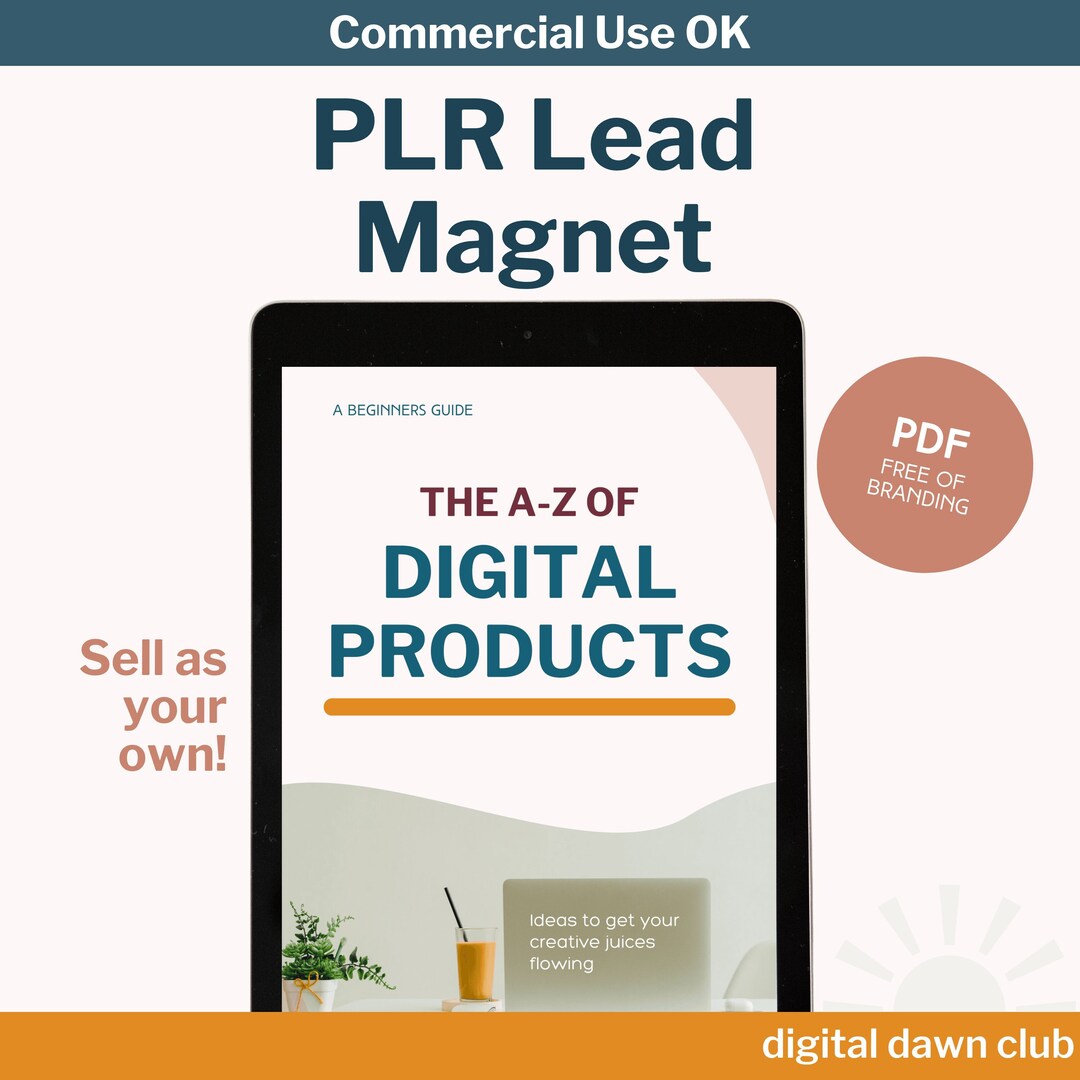PLR Digital Product Lead Magnet A-Z Digital Products PLR Ebook Digital ...