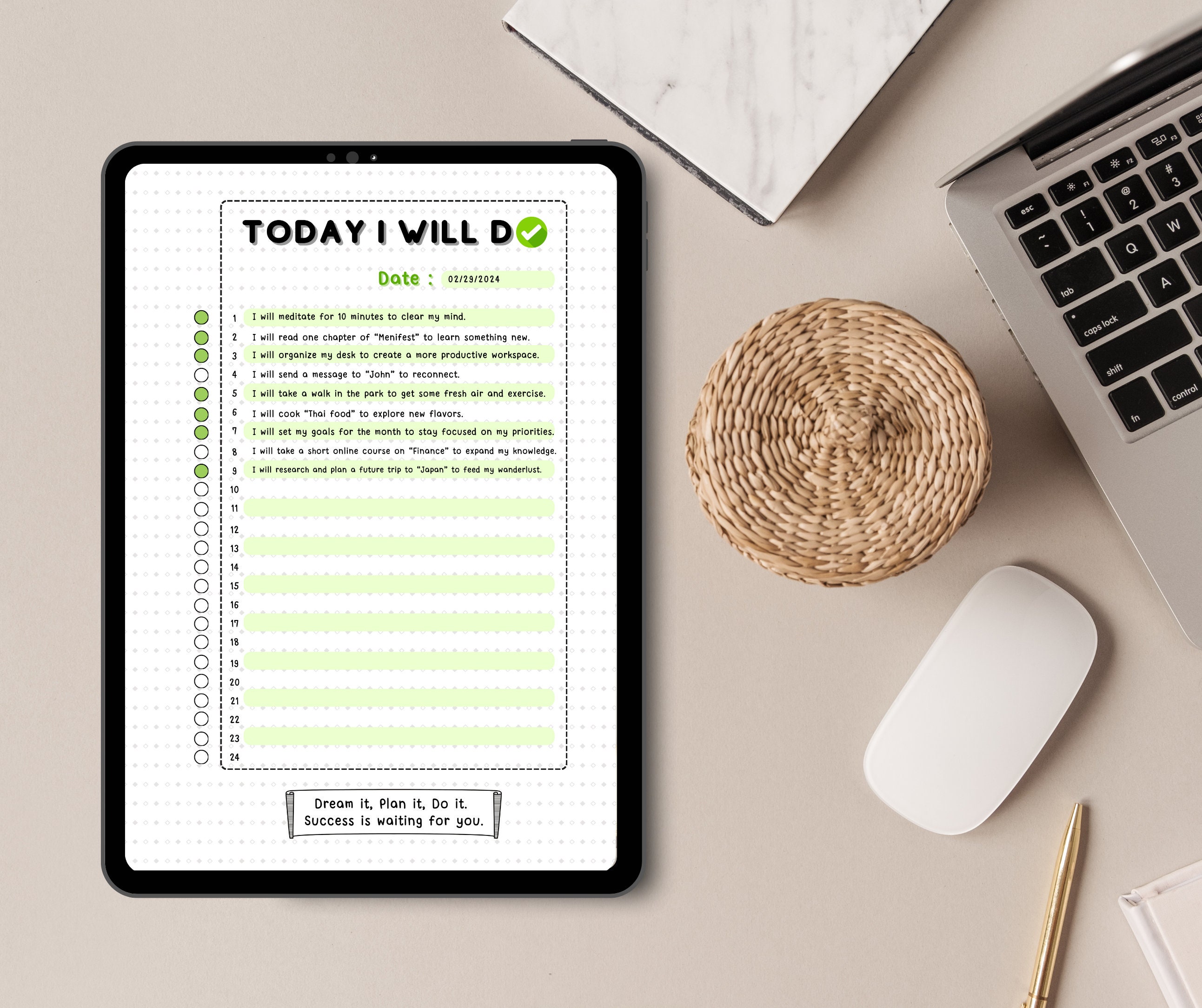To Do List Tracker A5 Journal PRINTABLE L Check List L Daily Reminder L ...