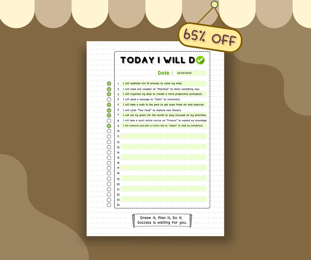 To Do List Tracker - A5 Journal PRINTABLE L Check List L Daily Reminder ...