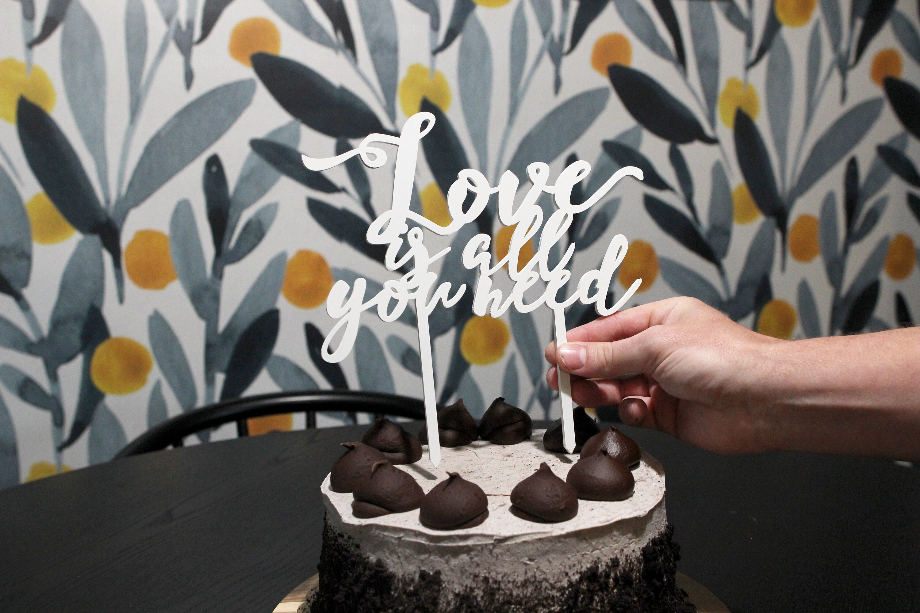 White Cake Topper | Wedding Cake Topper | Anniversary | Cake Topper ...