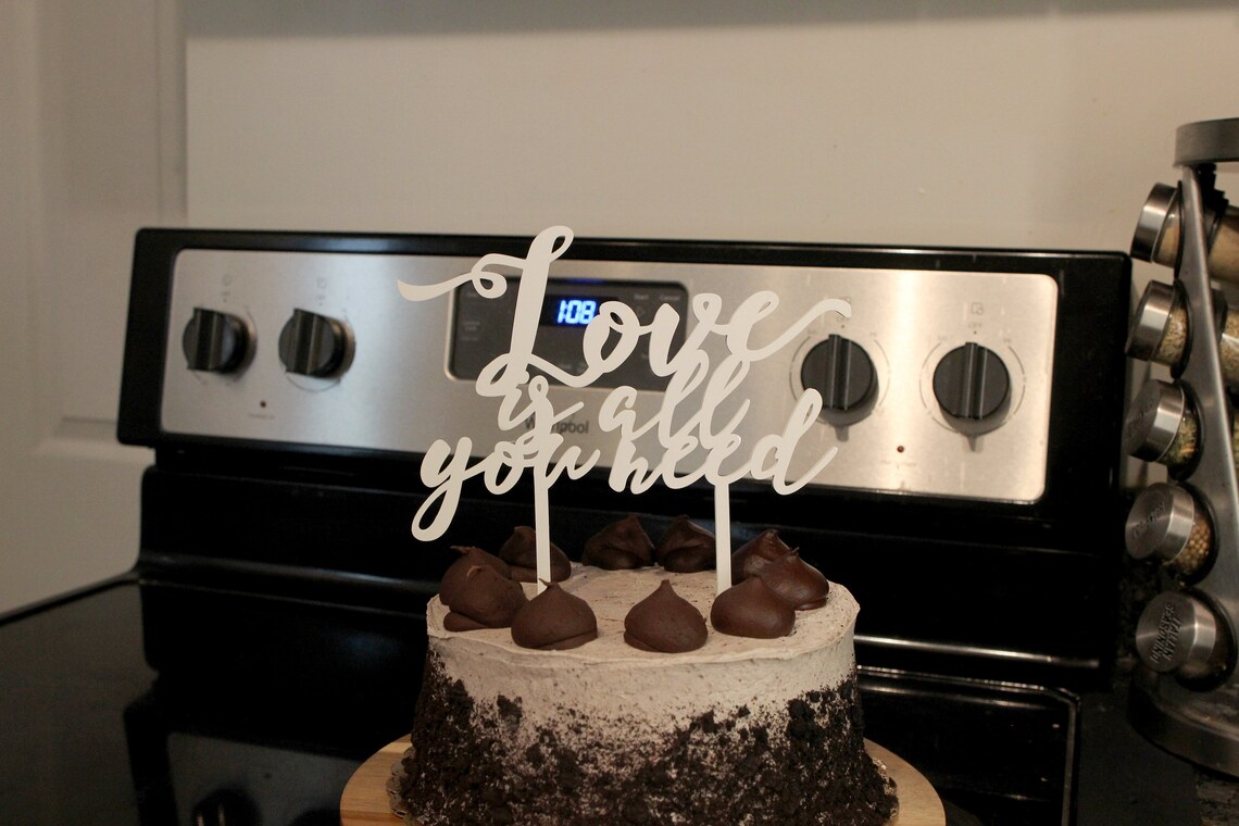 White Cake Topper | Wedding Cake Topper | Anniversary | Cake Topper ...