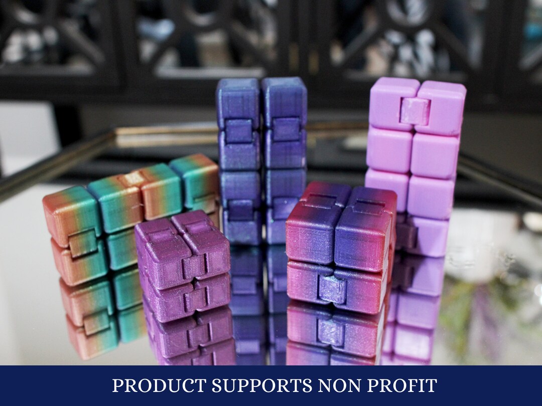 Infinity Fidget Cube | Color Changing | Multicolor | for Adults and ...