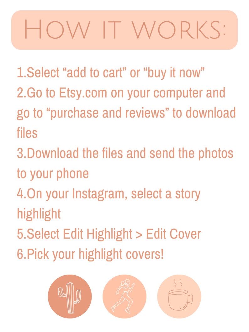 Peach Aesthetic Instagram Highlight Icons, Peach IG Story Covers ...