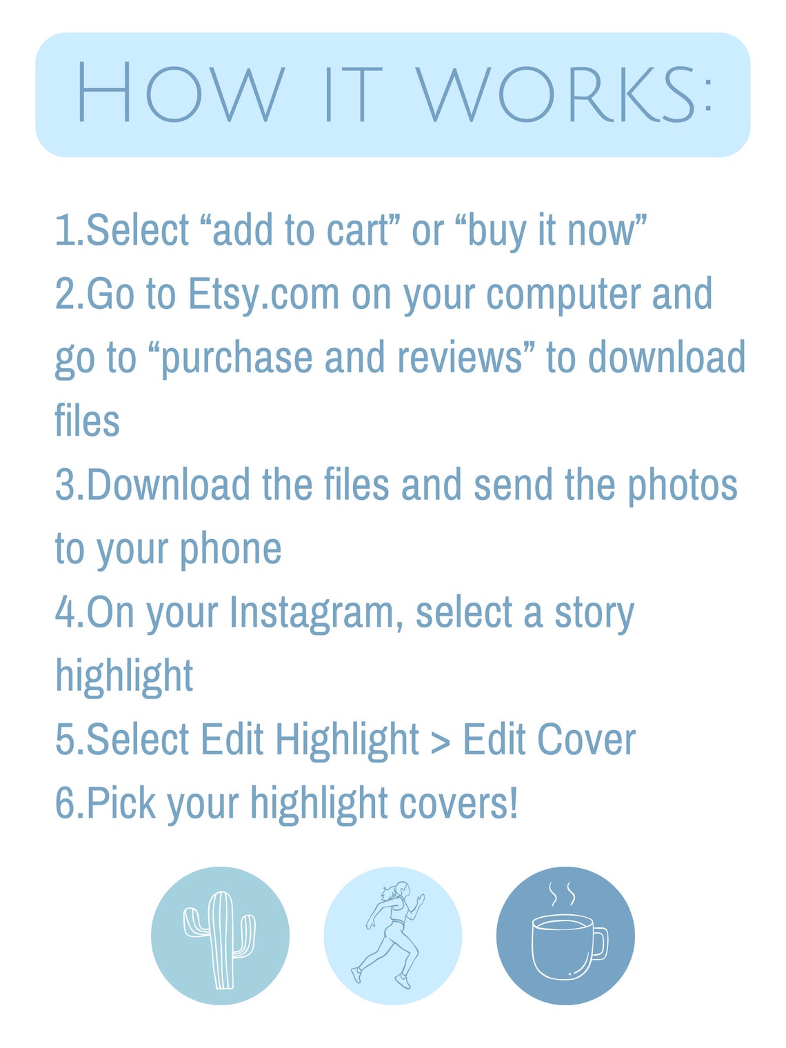Blue Aesthetic Instagram Highlight Covers, Soft Blue IG Story Icons ...