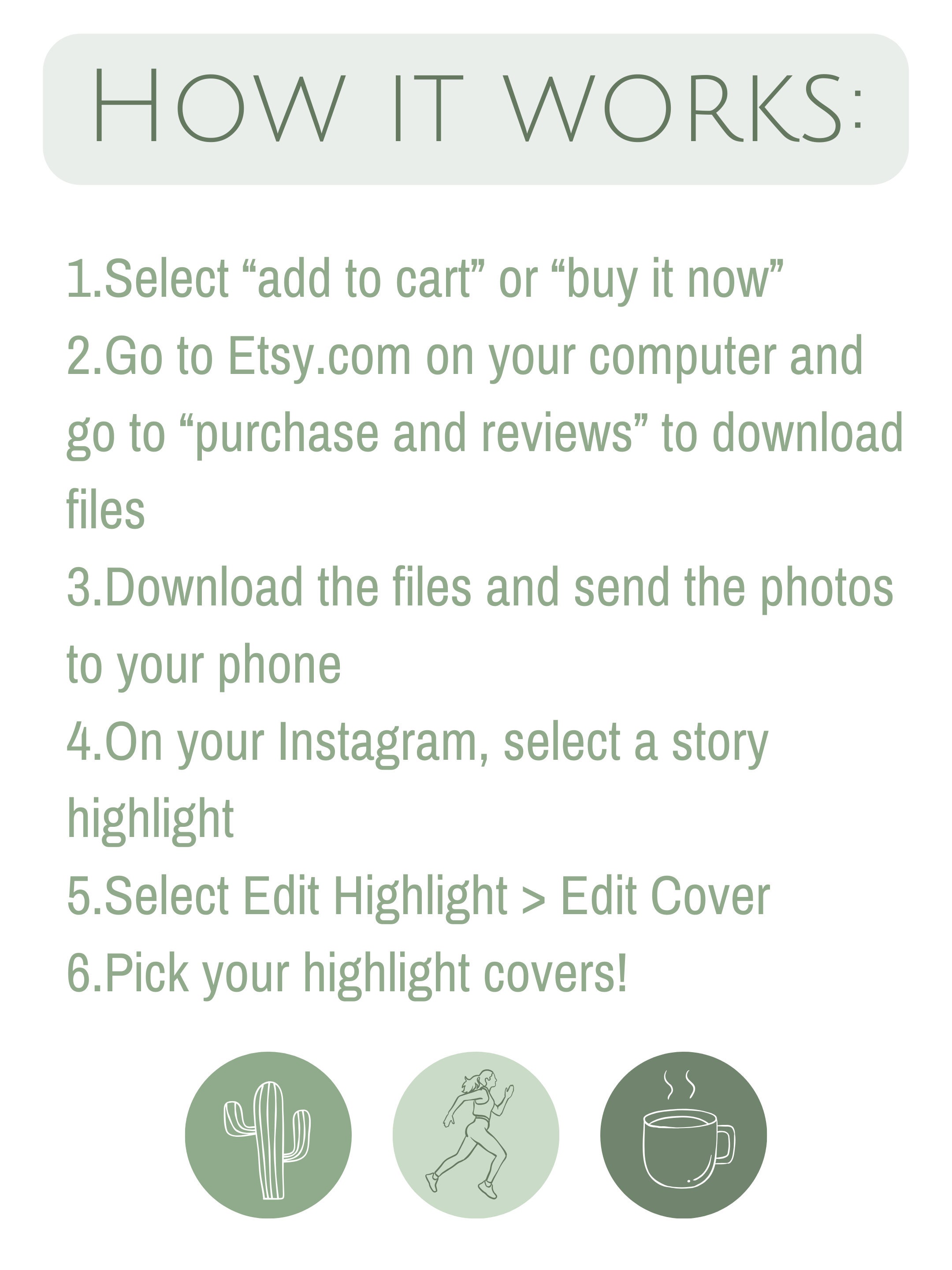 Green Aesthetic Instagram Highlight Icons, Neutral Green IG Story ...