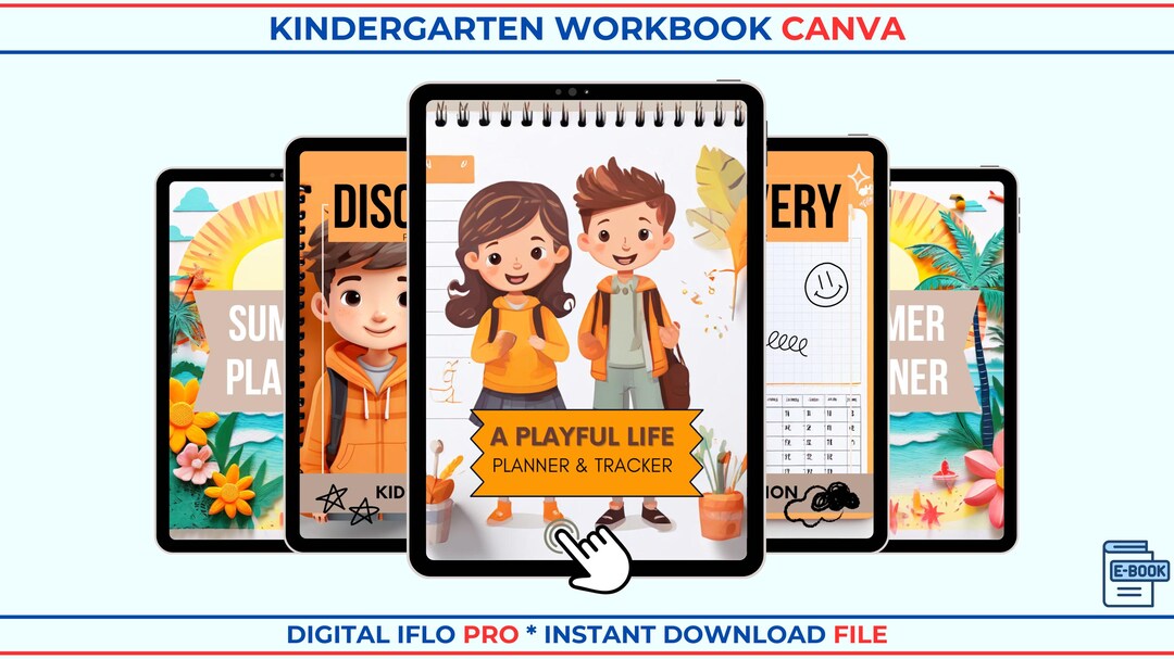 Kindergarten Workbook Canva | Homeschooling 101 Guide | Number Tracing ...