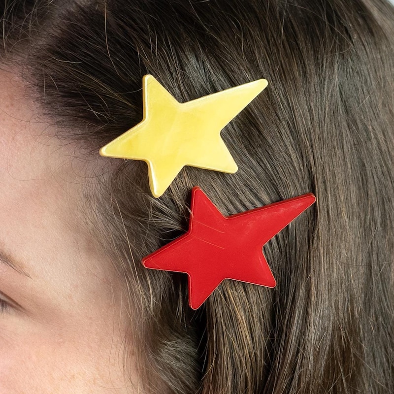 Star Hair Clips - Etsy