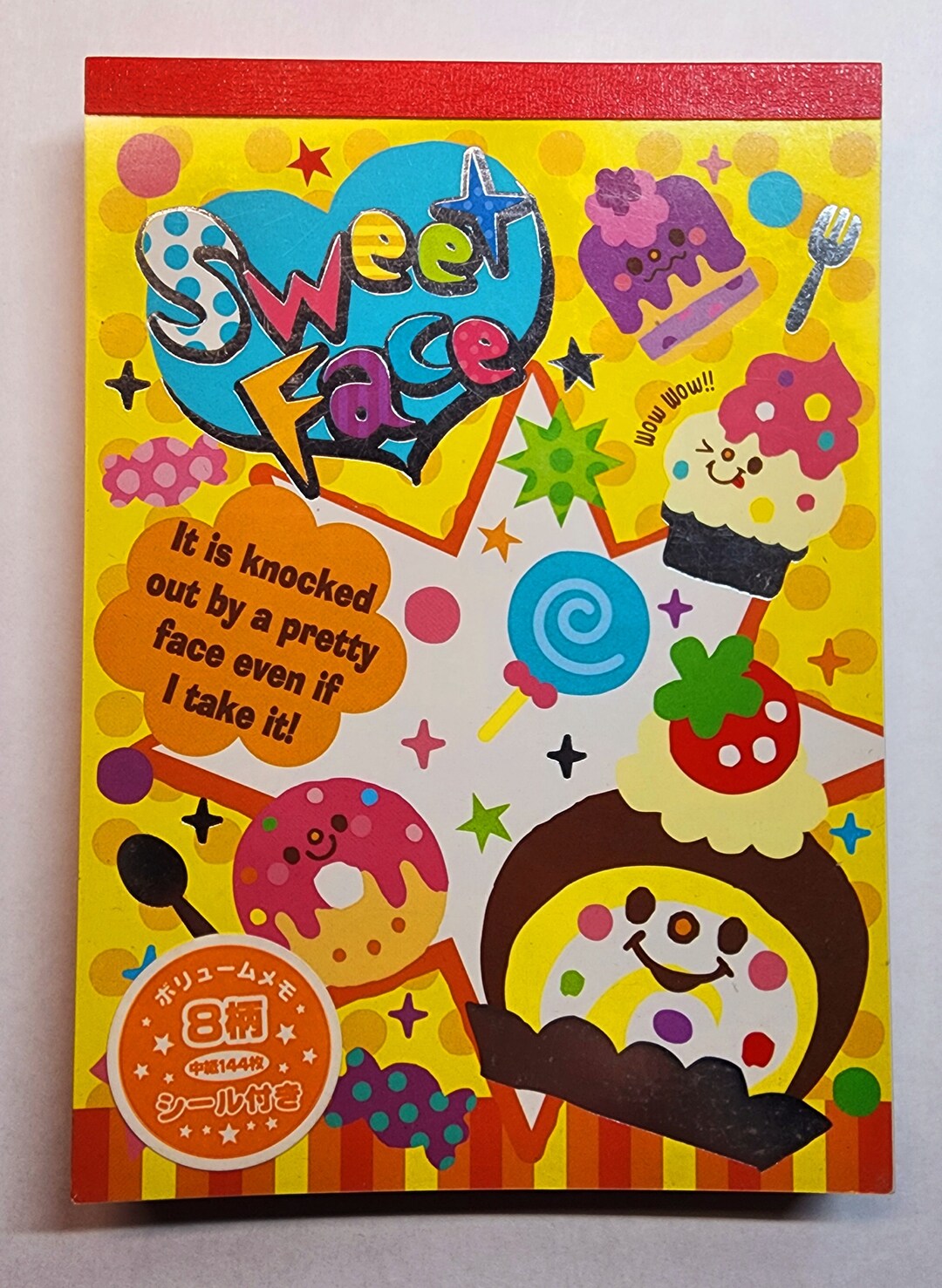 HTF Japanese Memo Pad sweet Face by Mindwave Inc. 8 Designs, 144 Pages ...