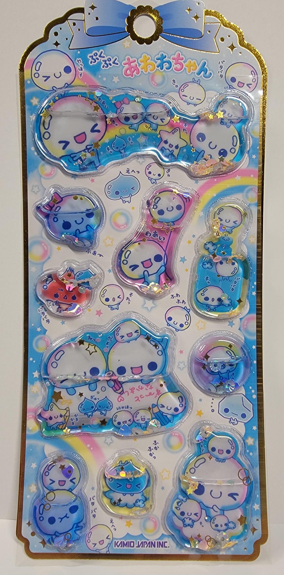 3D Puffy Liquid Glitter Filled Sticker Sheet by Kamio Japan Inc ...