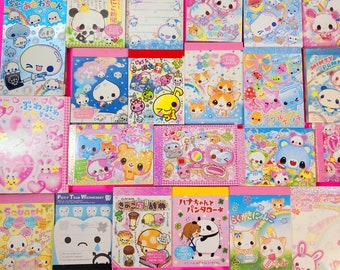 RETRO 2000s Japanese Memo Sheet Grab Bags RARE KAWAII Crux, Q-lia, Kamio, San-x, Sanrio Vintage ...