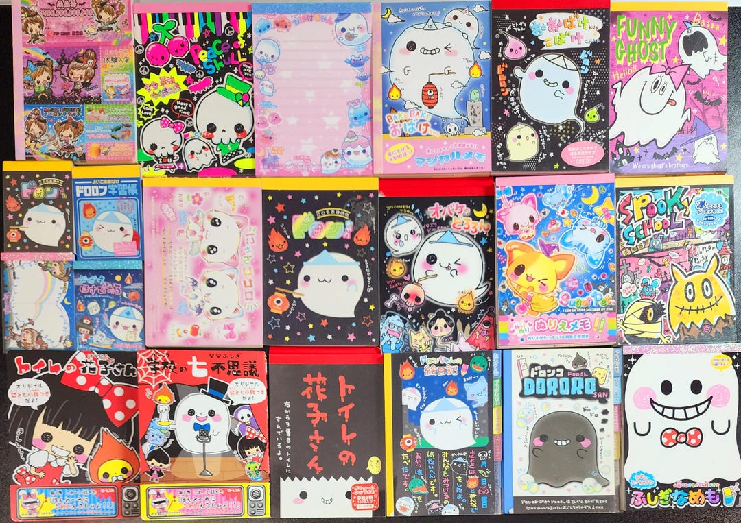Halloween Obake Memo Sheets: Japanese Ghost Kawaii Grab Bag - Etsy