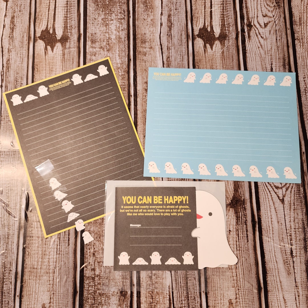 Vintage Kawaii Halloween Ghost OBAKE Greeting Card by Kamio Japan - Etsy