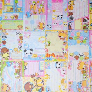 20-piece ULTRA Rare Vintage Loose Memo Sheet Grab Bag Featuring Awawa-chan Kamio Japan, Q-lia ...