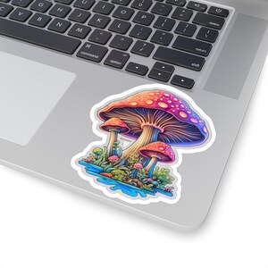 Retro Magical Mushroom Sticker (design 7) - Etsy