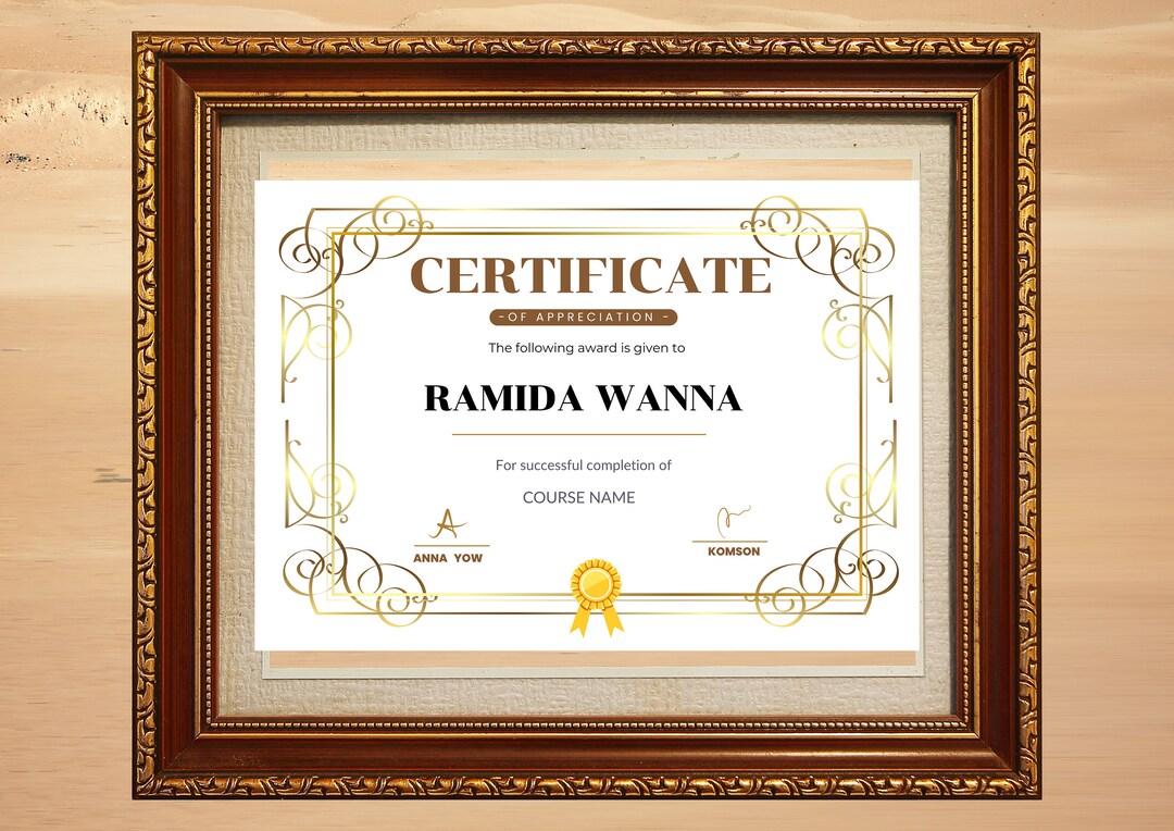 Certificate Customized Diploma, Diploma Template, Graduation Diploma ...
