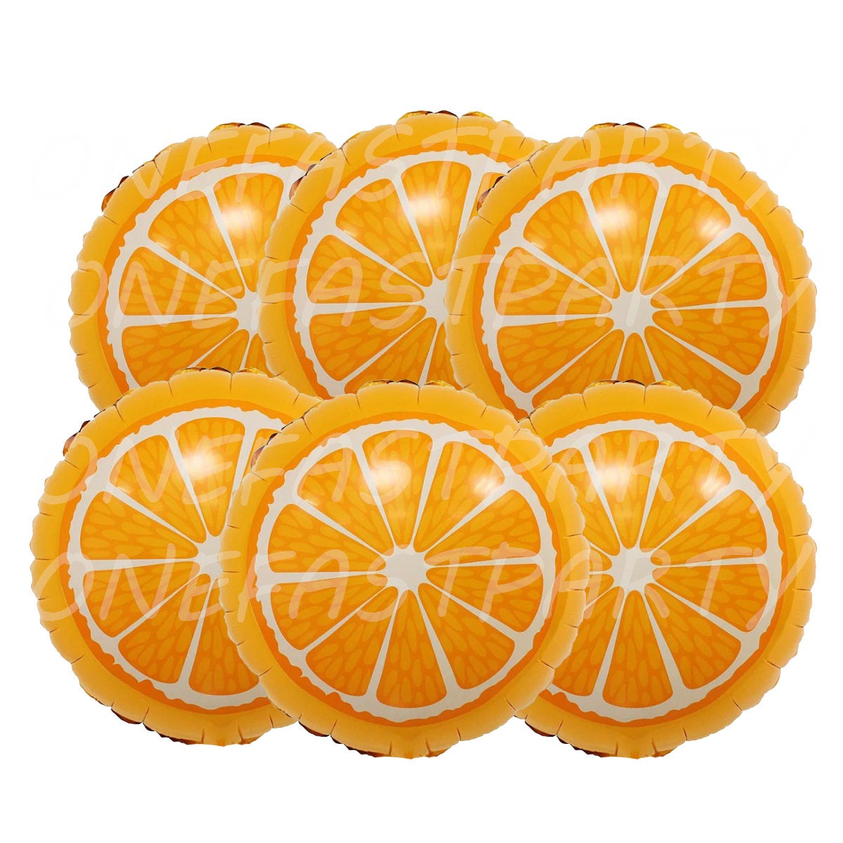 6 Pcs Orange 18 Inch Balloons | Oranges Balloon 6 Pcs Pack Fruit ...
