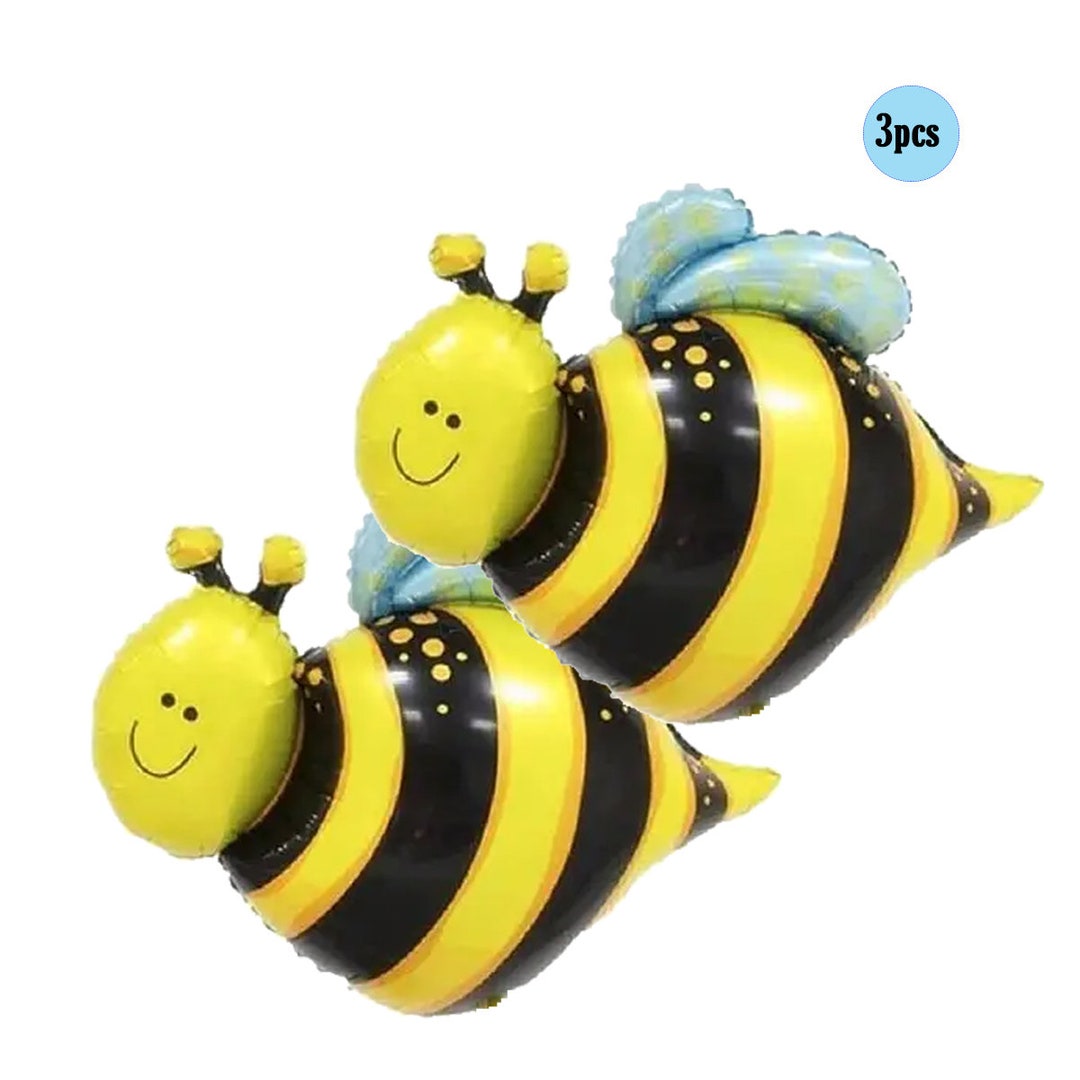 3 Pcs Bee Balloon 3 Ft Balloons | Bees Balloon 3 Pcs Pack Decor Bouquet ...