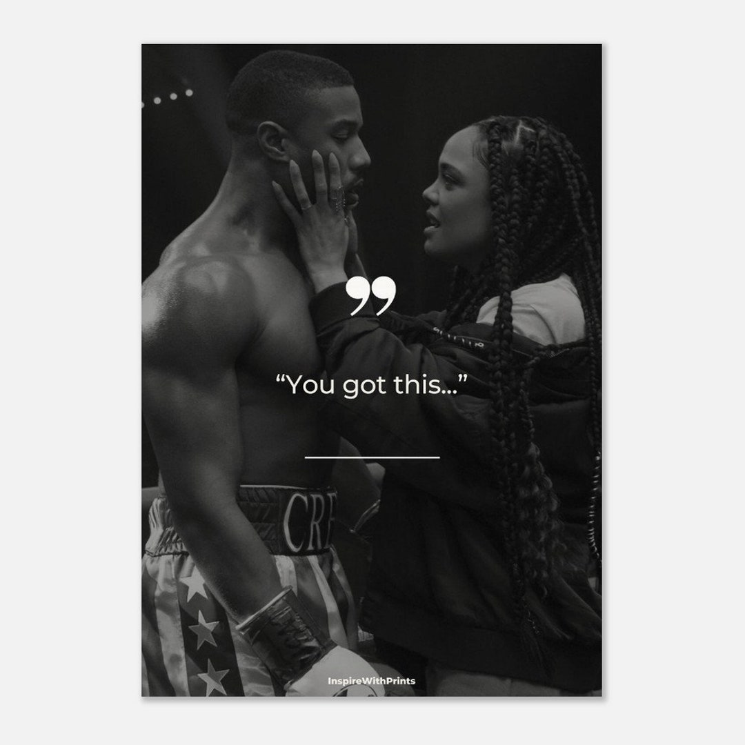 CREED MOVIE Motivational Poster Inspiring Wall Art Modern Decor, Gift ...