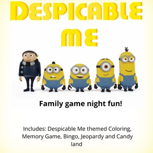 Despicable Me Family Game Night Fun - Etsy