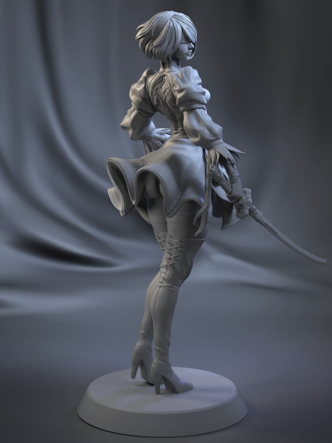 2B Statue NSFW 3D STL File 3D Design 3D Printer 2B Statue Nsfw STL - Etsy