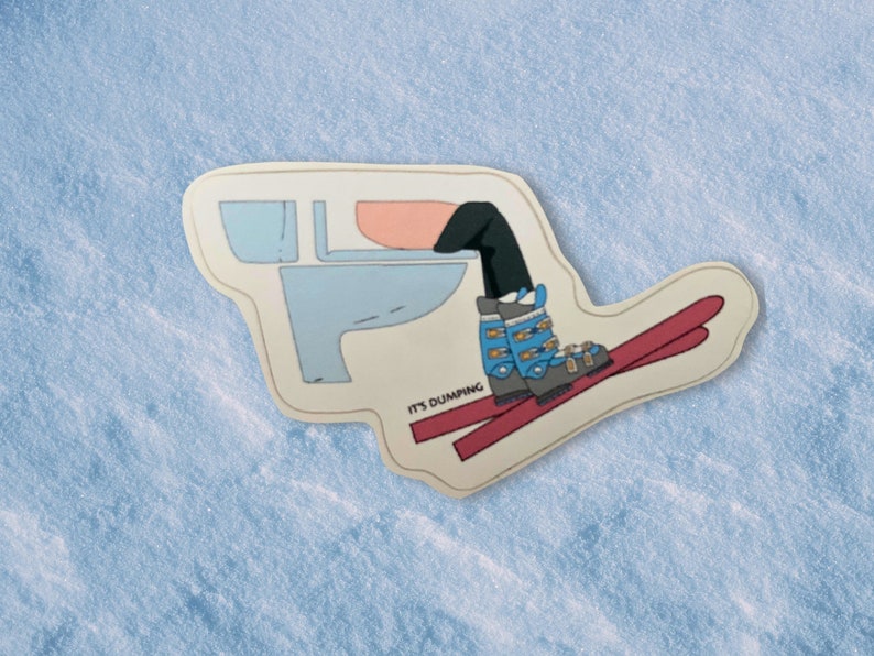Funny Ski Sticker - Etsy