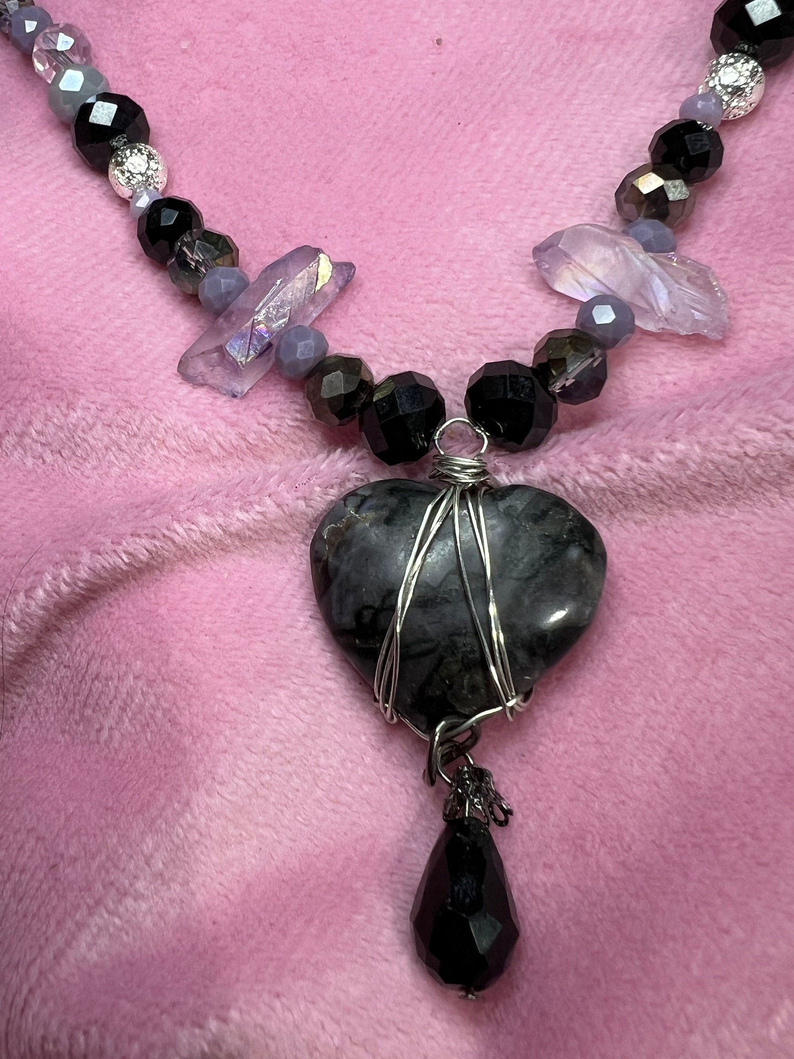 Bleeding Heart Handmade Necklace - Etsy