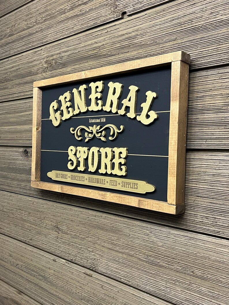 Rustic, Farmhouse General Store Sign, - Etsy