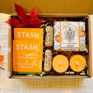 Autumn Tea Gift Box Autumn Care Package Fall Gift for Her Fall Birthday ...