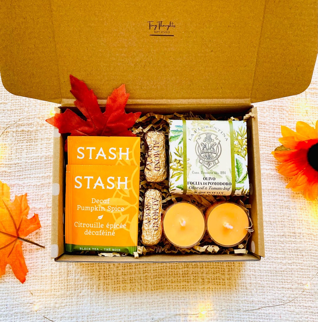 Autumn Tea Gift Box Autumn Care Package Fall Gift for Her Fall Birthday ...