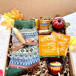 Hello Fall Gift Autumn Tea Gift Autumn Care Package Fall Gift for Her ...