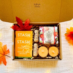 Autumn Tea Gift Box Autumn Care Package Fall Gift for Her Fall Birthday ...