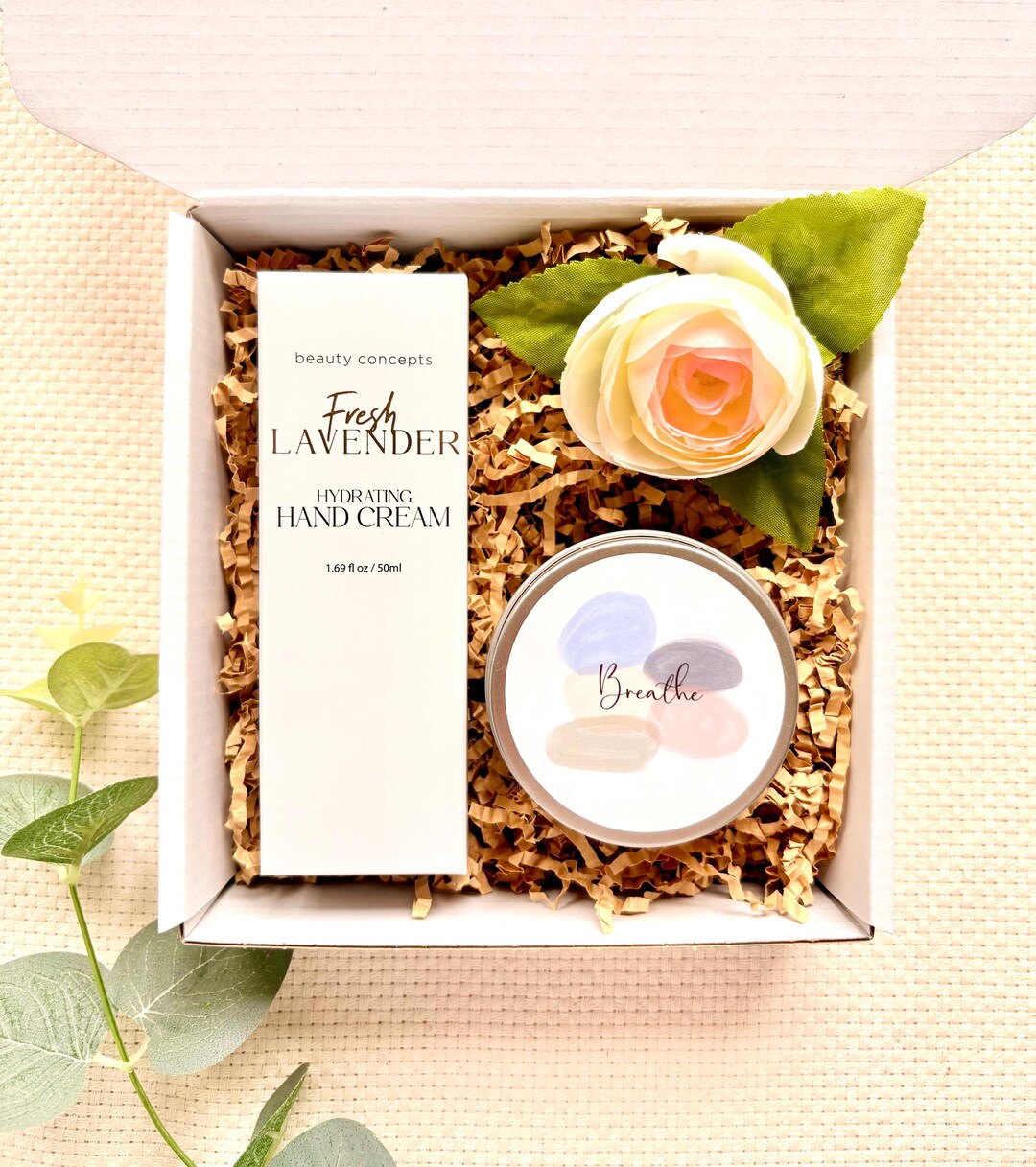 Spa Gift Box Stress Relief Gift Care Package for Her Friendship Gift ...